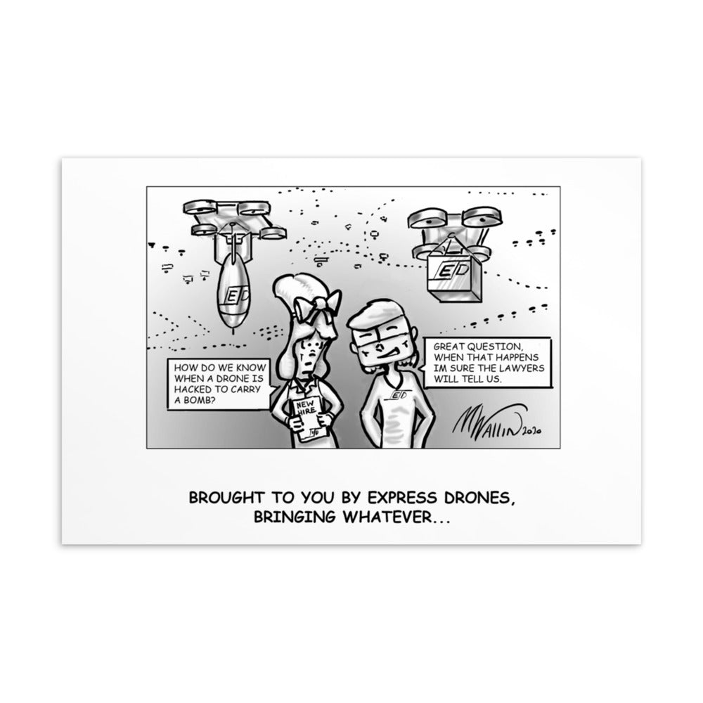 Standard Postcard - EXPRESS DRONE – NXTOUS